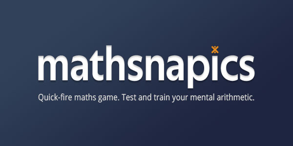 Mathsnapics - quick mental arithmetic maths game - math in a snap!